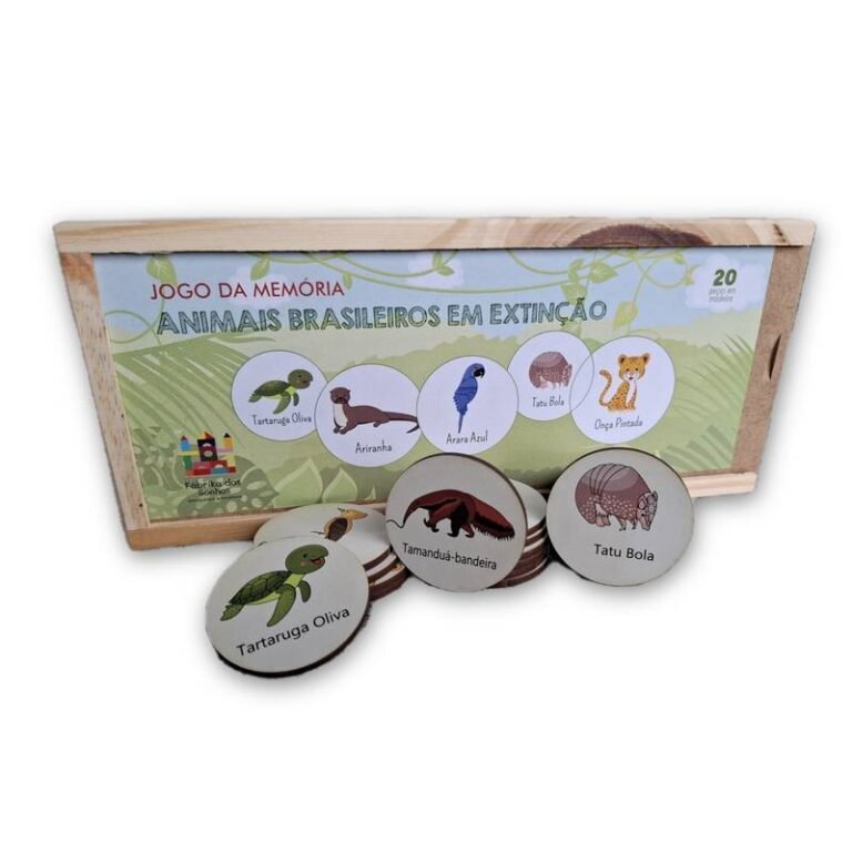 Jogo da Memória Animais Brasileiros em Extinção – Ploque